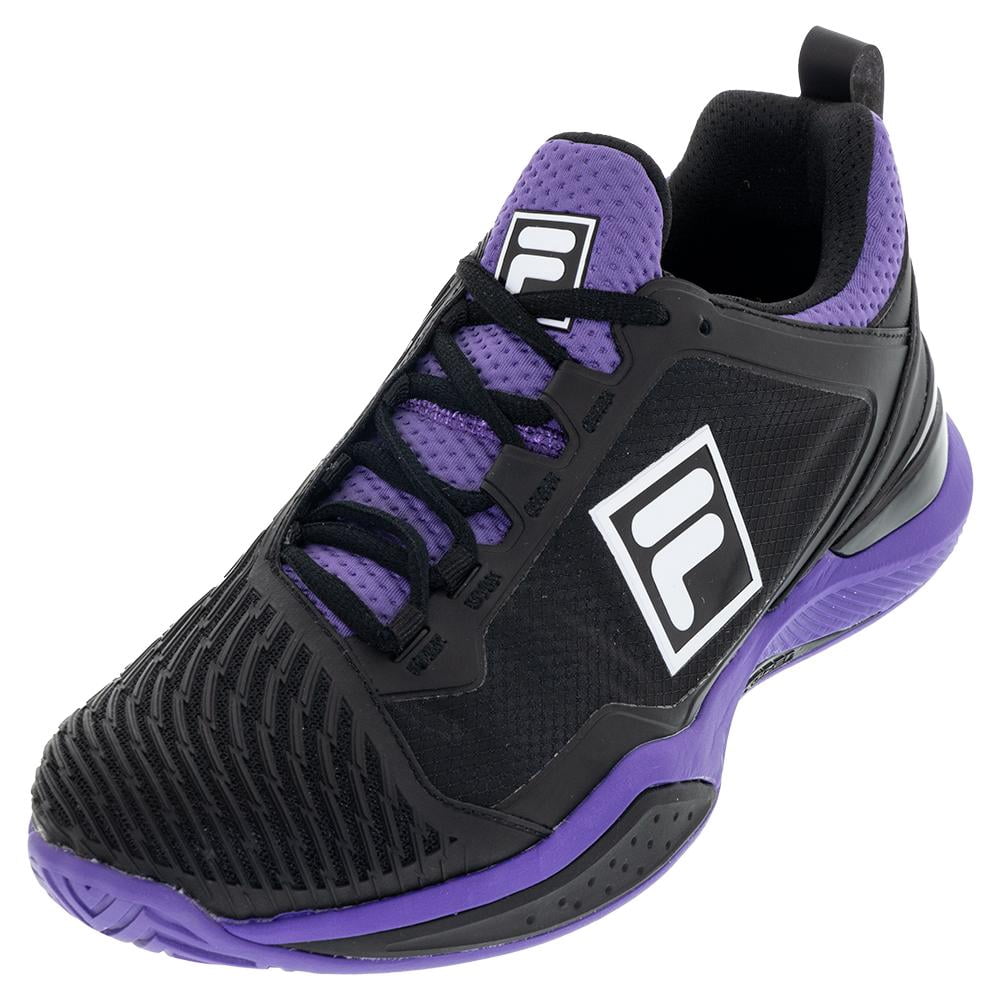 Fila Speedserve Energized Mens Shoes Size 8, Color: Black/Purple ...