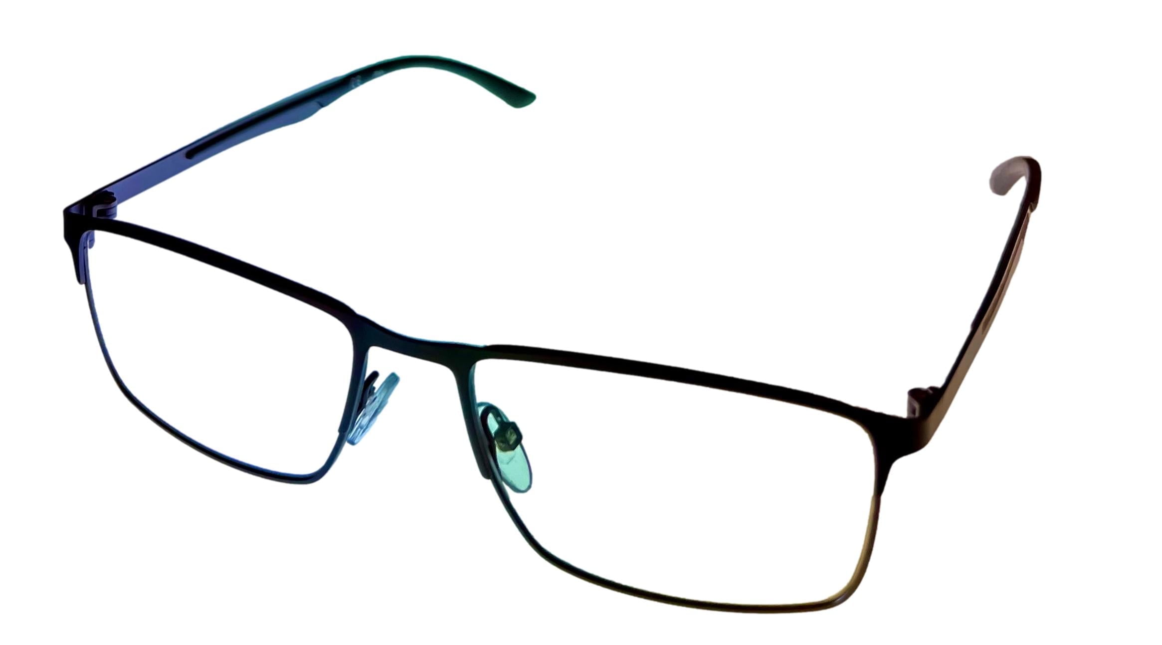 Fila Mens Gunmetal Rectangle Metal Eyewear Frame VF9943. 627. 54mm ...