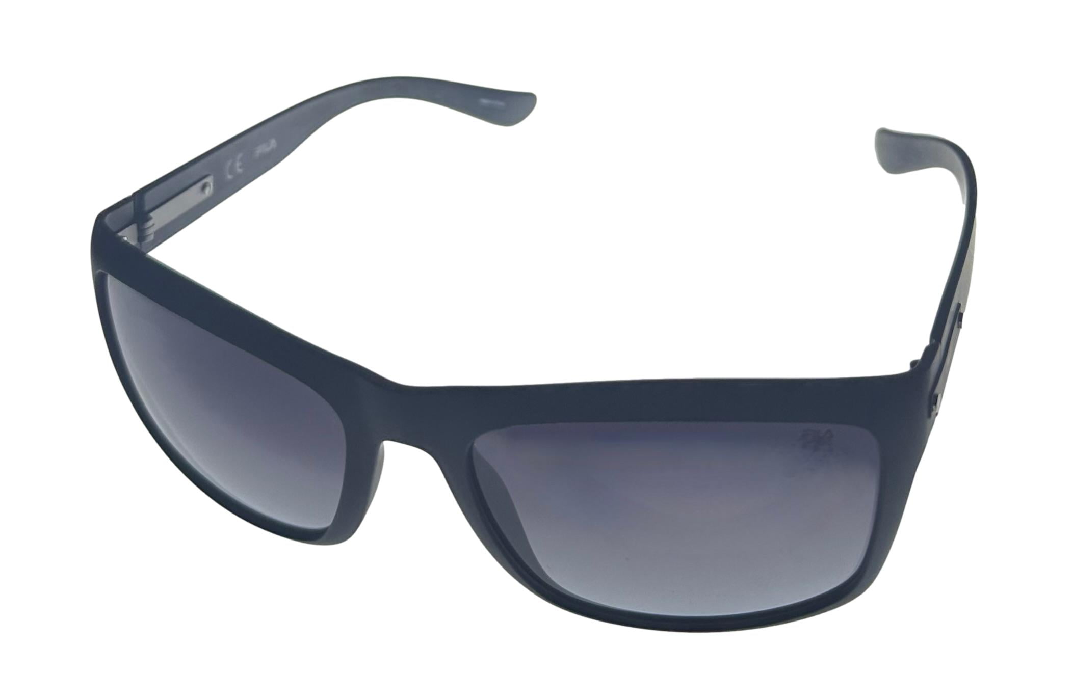 Fila Mens Mat Black Rectangle Plastic Sunglass, Gradient Polarized ...