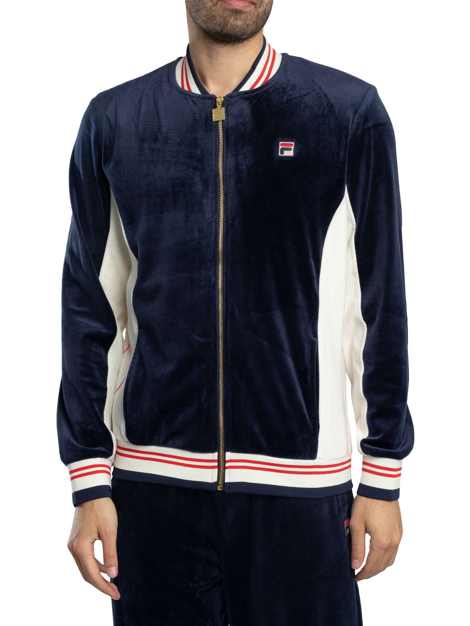 Fila Miguel Velour Archive Track Jacket, Blue - Walmart.com