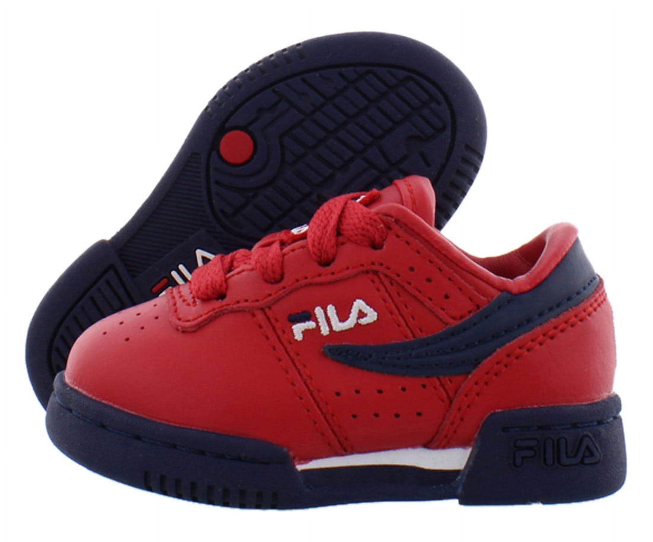 Fila Original Fitness Baby Boys Shoes Size 10, Color: Red/Navy ...