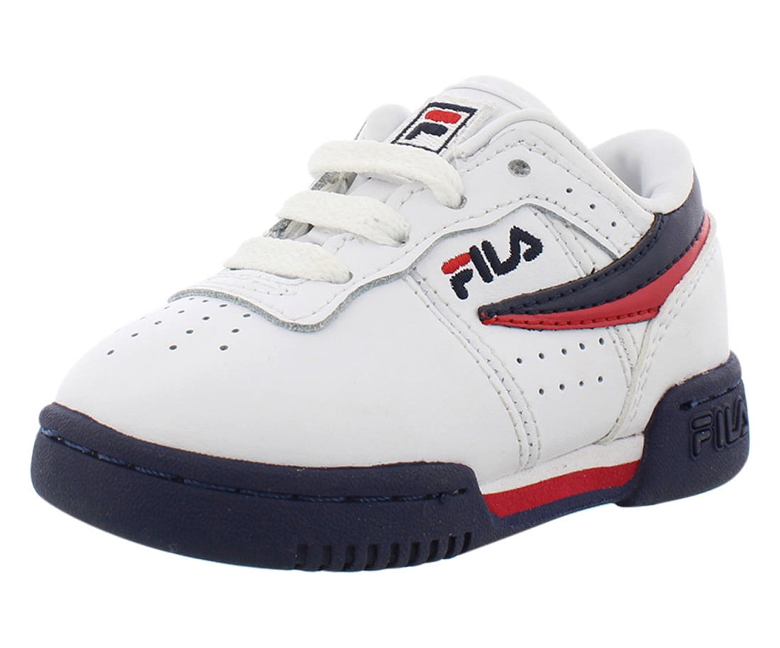 Fila Original Fitness Baby Boys Shoes Size 10, Color: White/Navy/Red ...