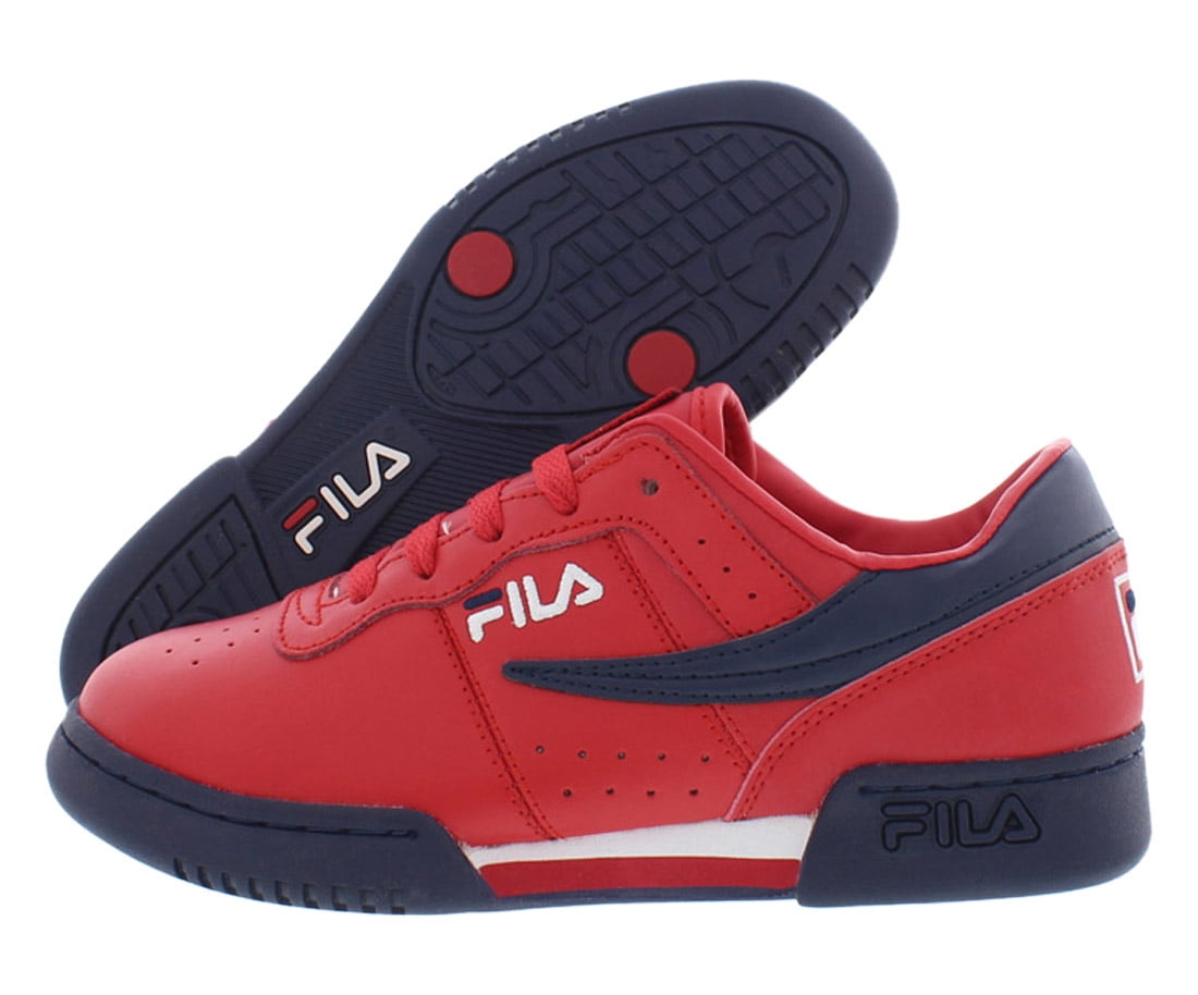 Fila Original Fitness Boys Shoes Size 4, Color: Red/Navy - Walmart.com