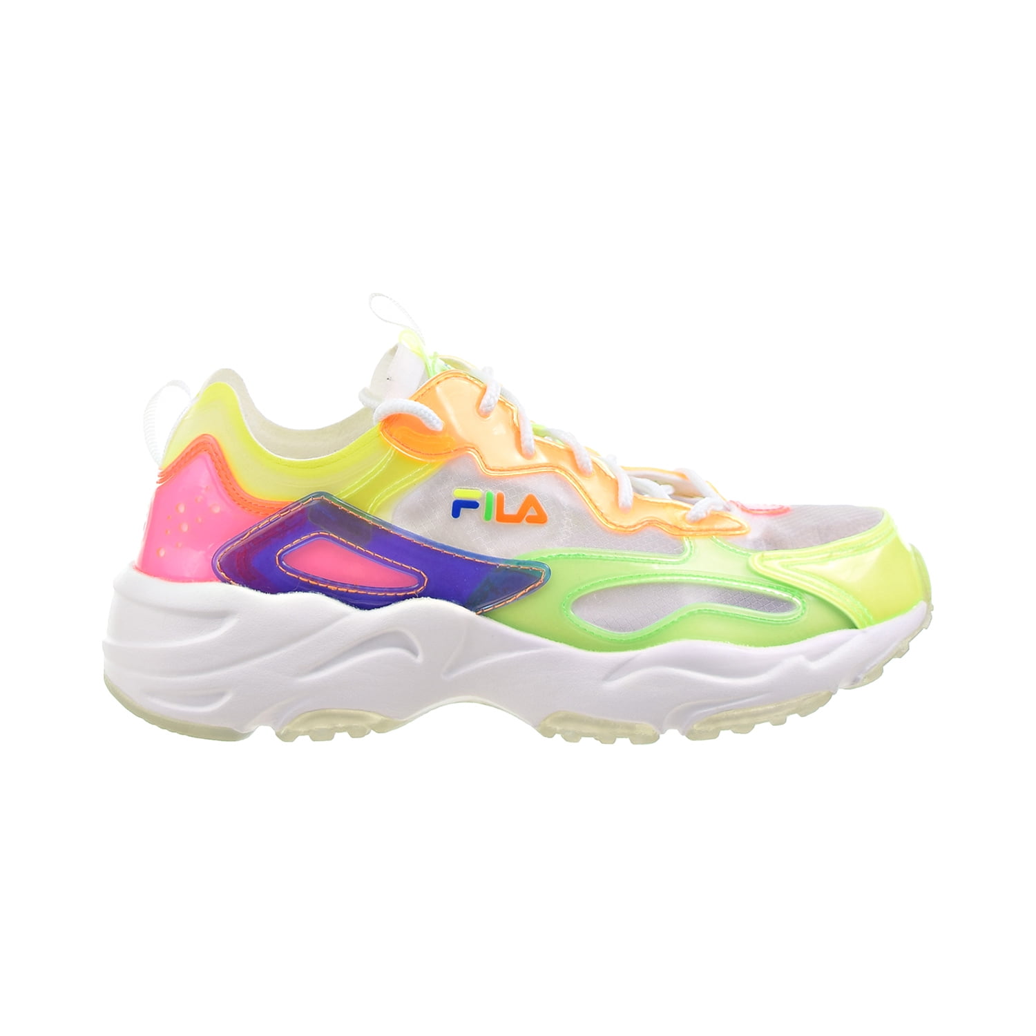 Fila Women's Ray Tracer TL Multicolor Translucent Upper Shoes, White ...
