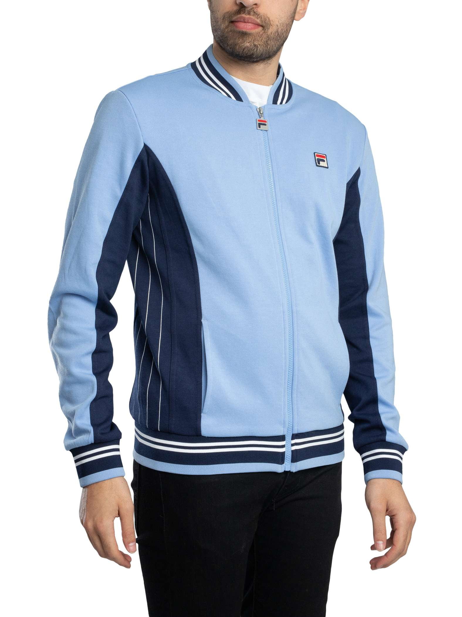 Fila Settanta Baseball Track Jacket, Blue - Walmart.com