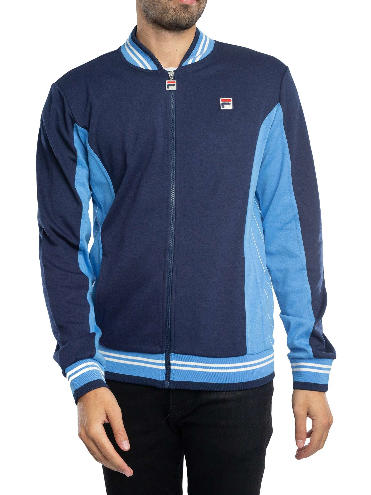 Fila Settanta Baseball Track Jacket, Blue - Walmart.com