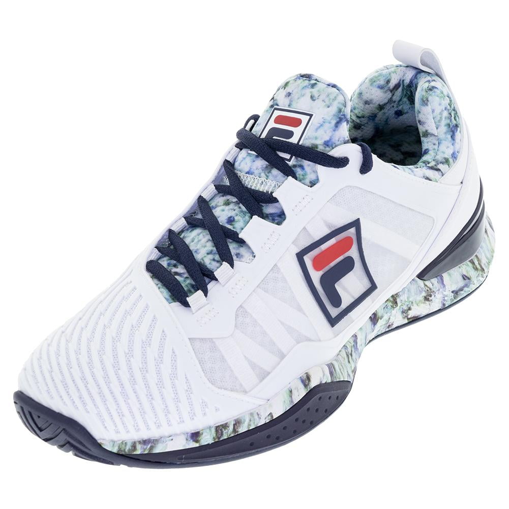 Fila Speedserve Energized Mens Shoes Size 10.5, Color: White/Teal ...