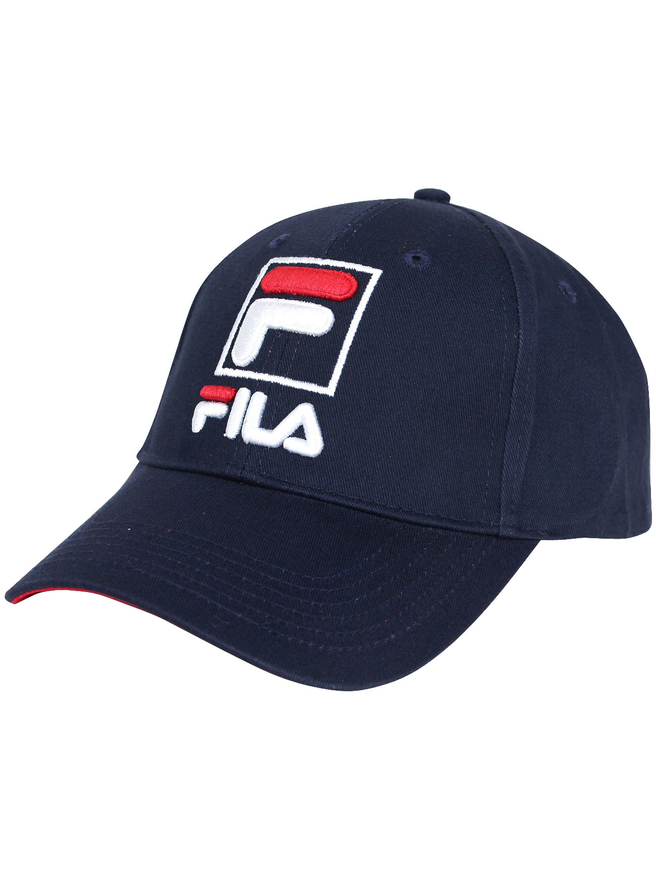 Fila unisex adjustable baseball cap hat with embroidered logo black ...