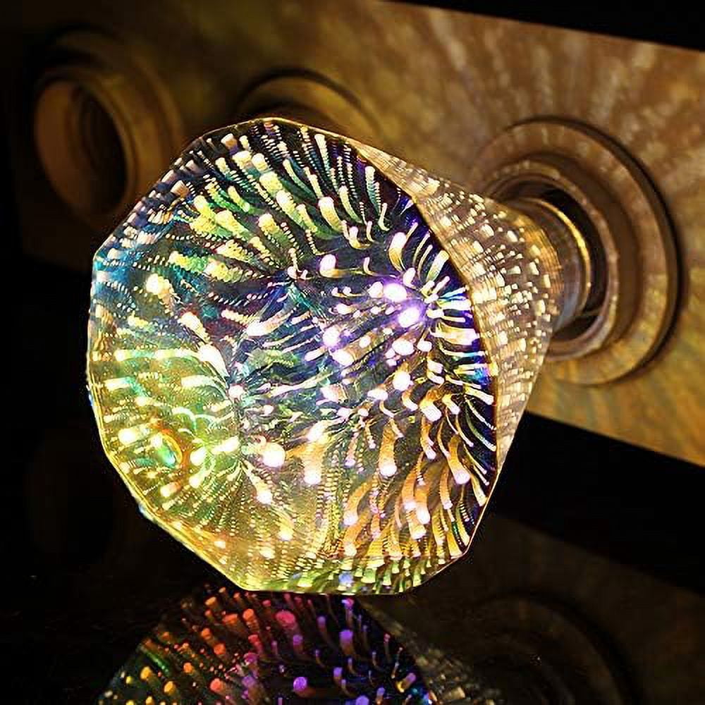 Filament Firework Bulb, 3D Color RGB Fairy Lights Decoration, LED 3W ...