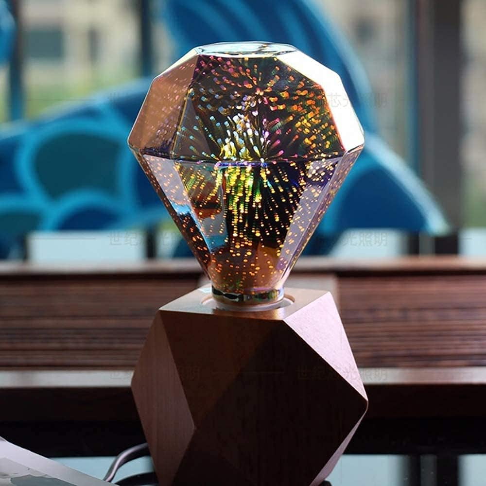 Filament Firework Bulb, 3D Effect Multicolor LED Light Bulb, Diamond ...