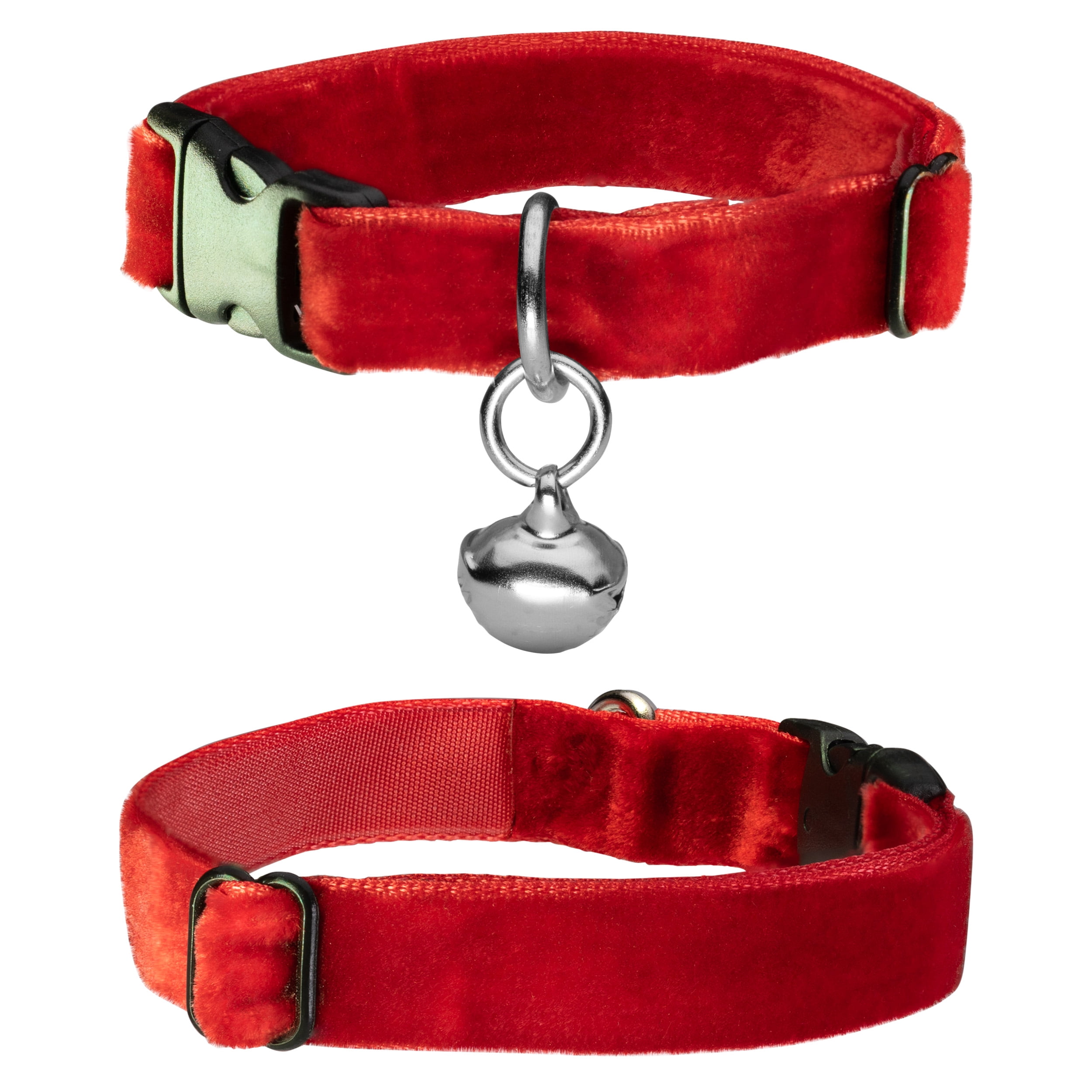 Filbert Velvet Cat Collar with Bells, Velvet Kitten Collar with Bell ...