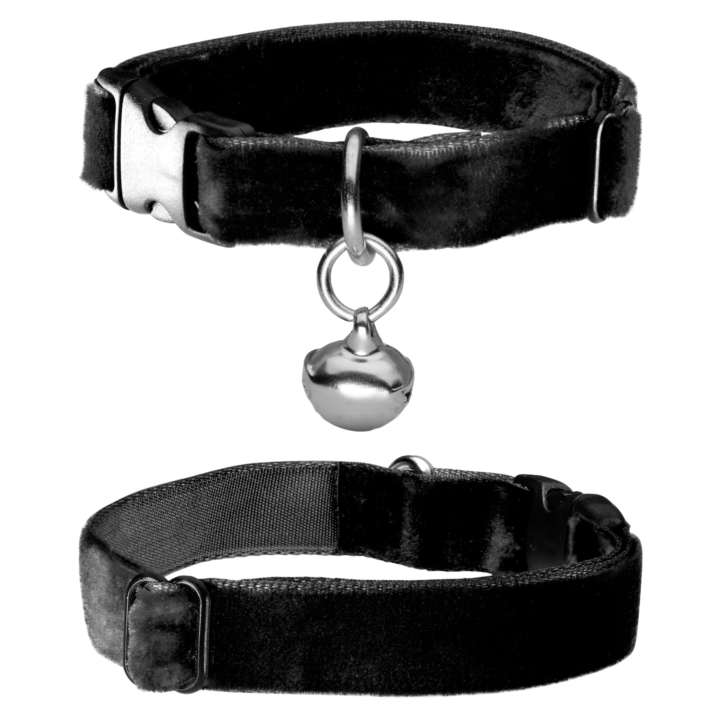Filbert Velvet Cat Collar with Bells, Velvet Kitten Collar with Bell ...