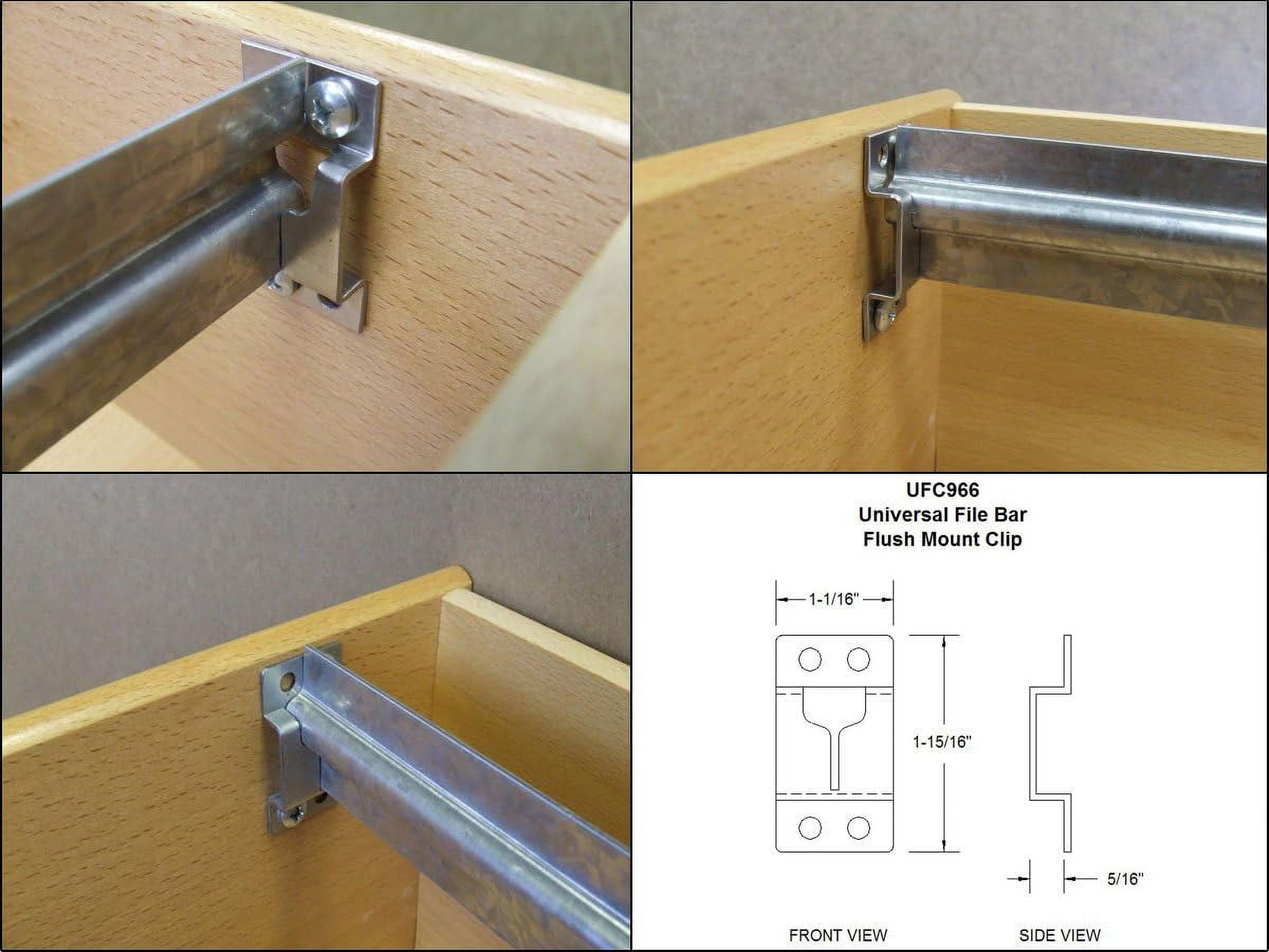 File Bars 2-Pack (for Wood Cabinets) - Walmart.com