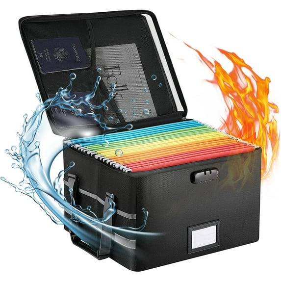 File Box with Lock 5200°F, 6 Layers of Functional Materials of ...