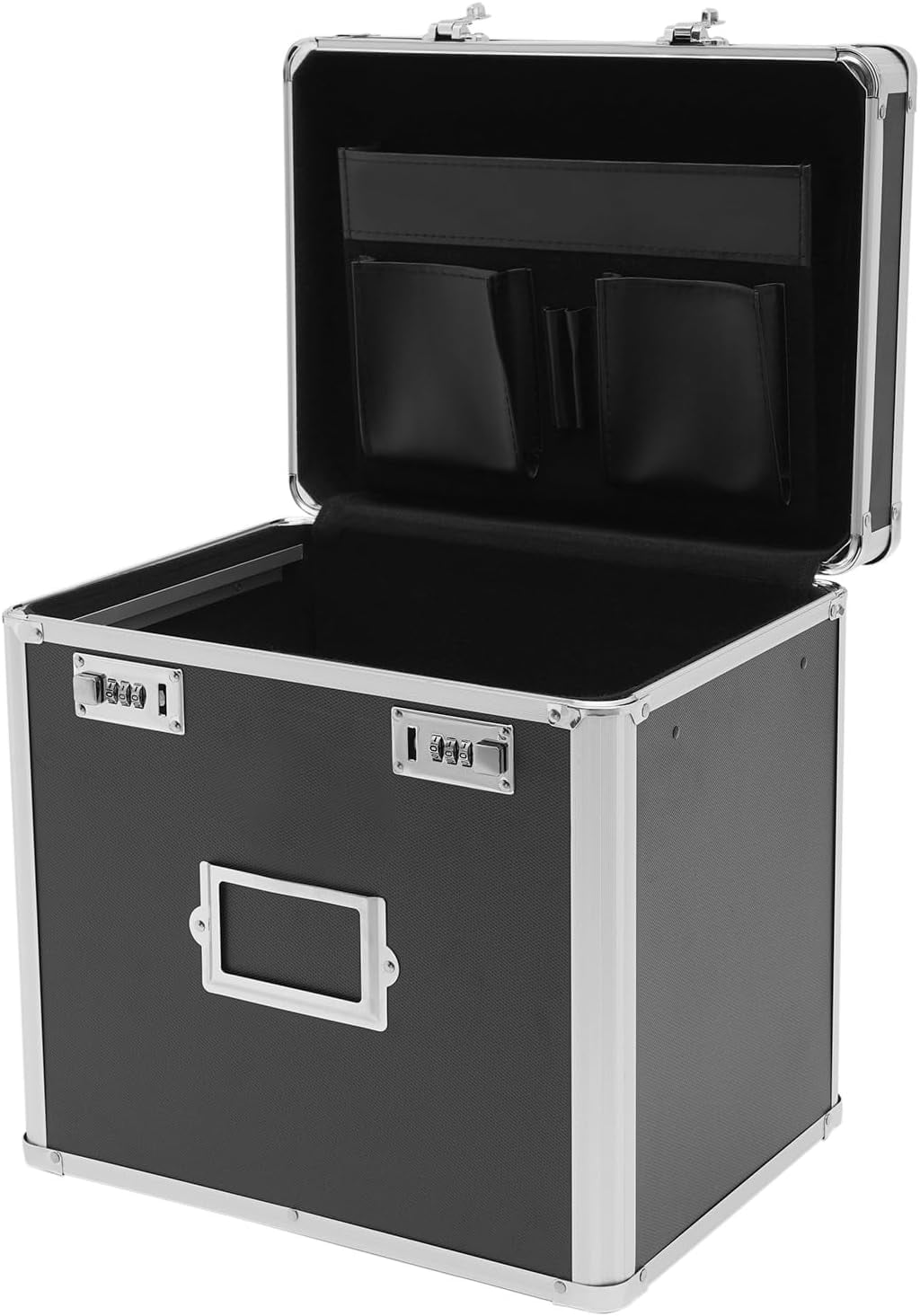 File Box - Locking File Organizer Box - Portable Locking Storage Totes ...