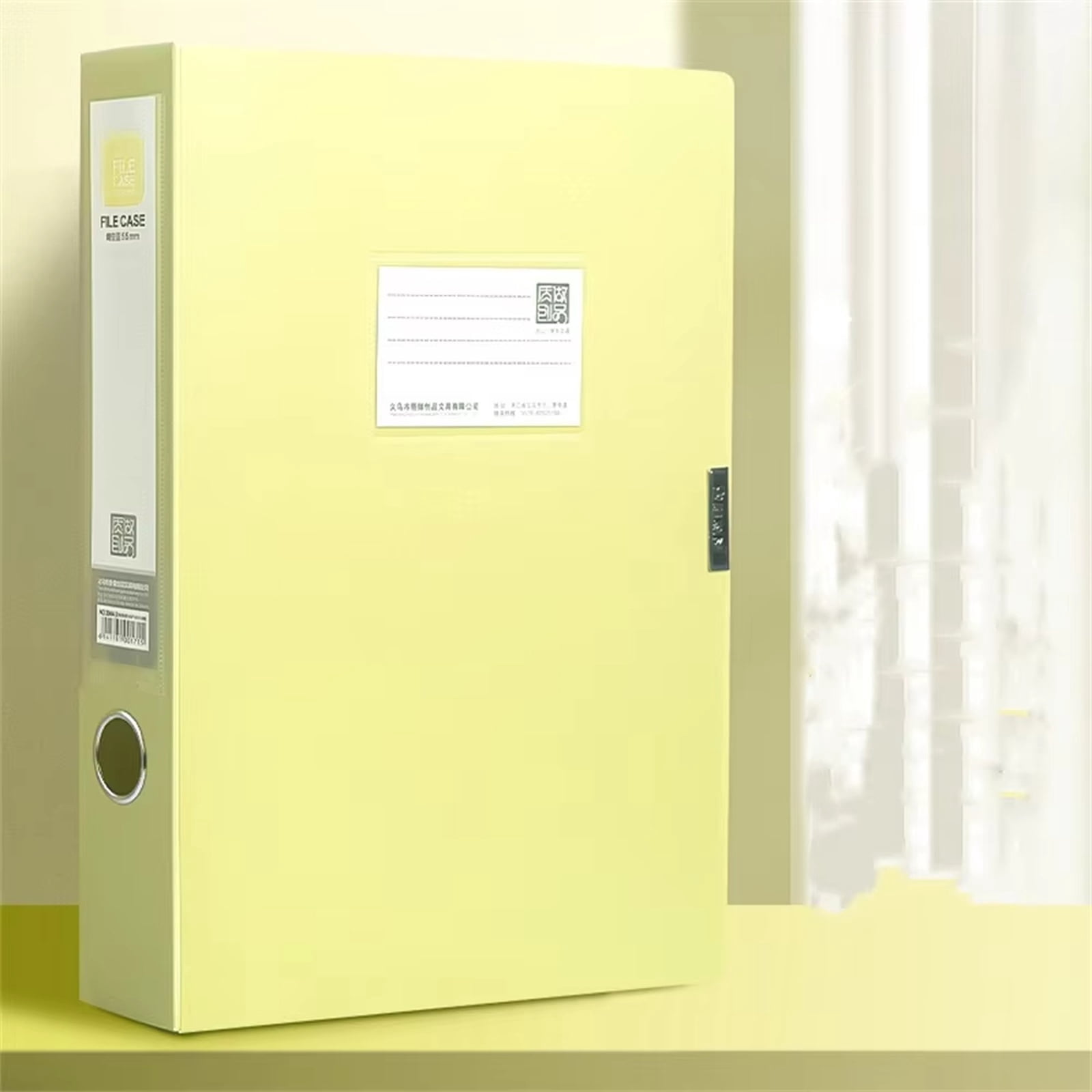 File Box Plastic - File Organizer Box Foldable A4 Document Storage ...