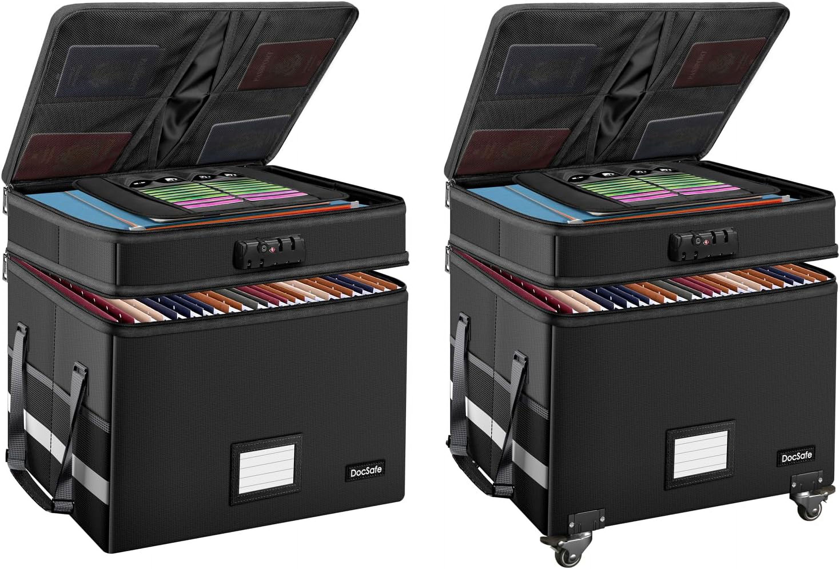 File Box Set with Lock and Wheels - Walmart.com