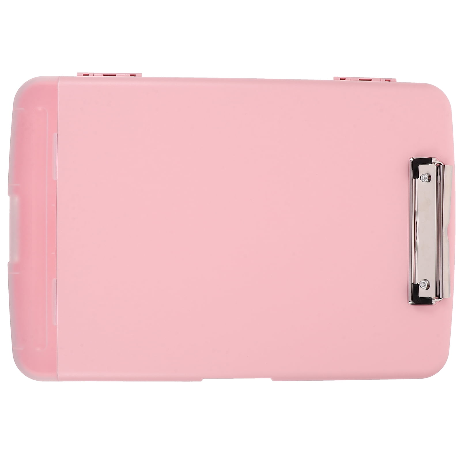 FENGGUIQU Pink PP File Organizer Box Clipboard Document Folder Holder ...