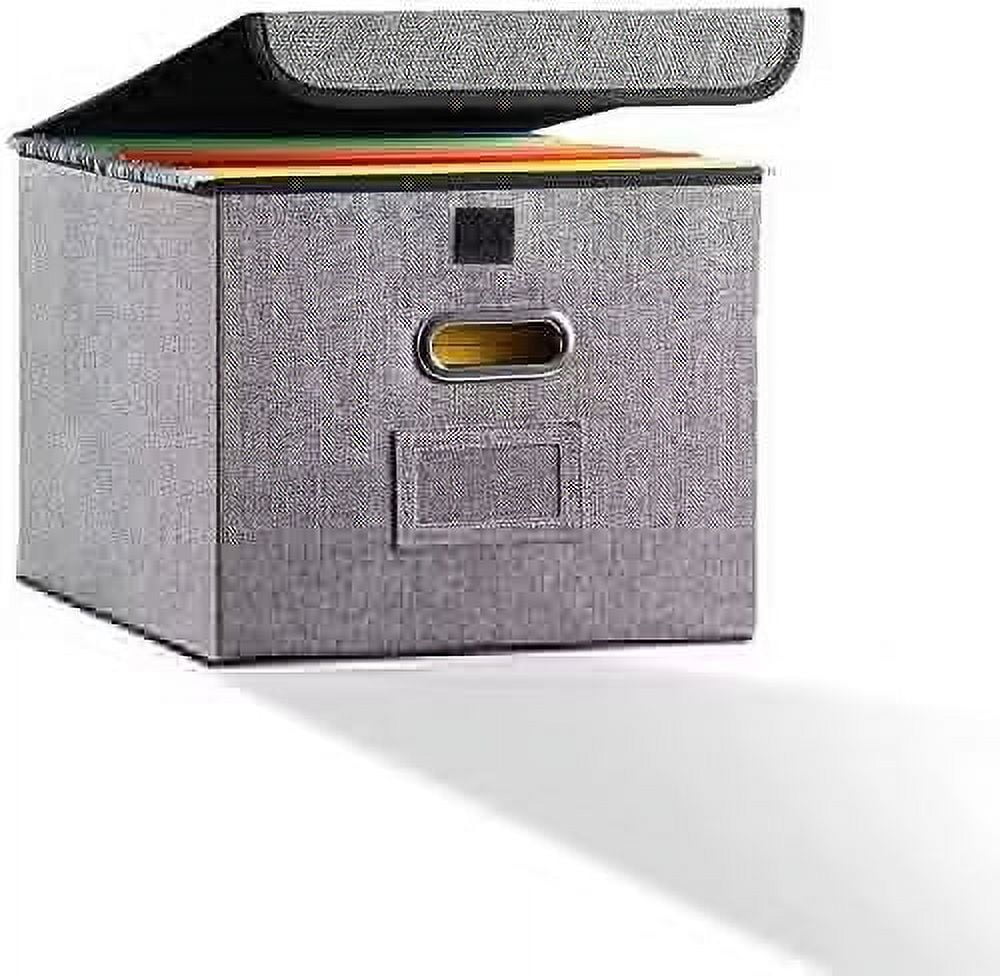 Walmart File Box [1Pack] - Linen Organizer for Letter/Legal Size ...
