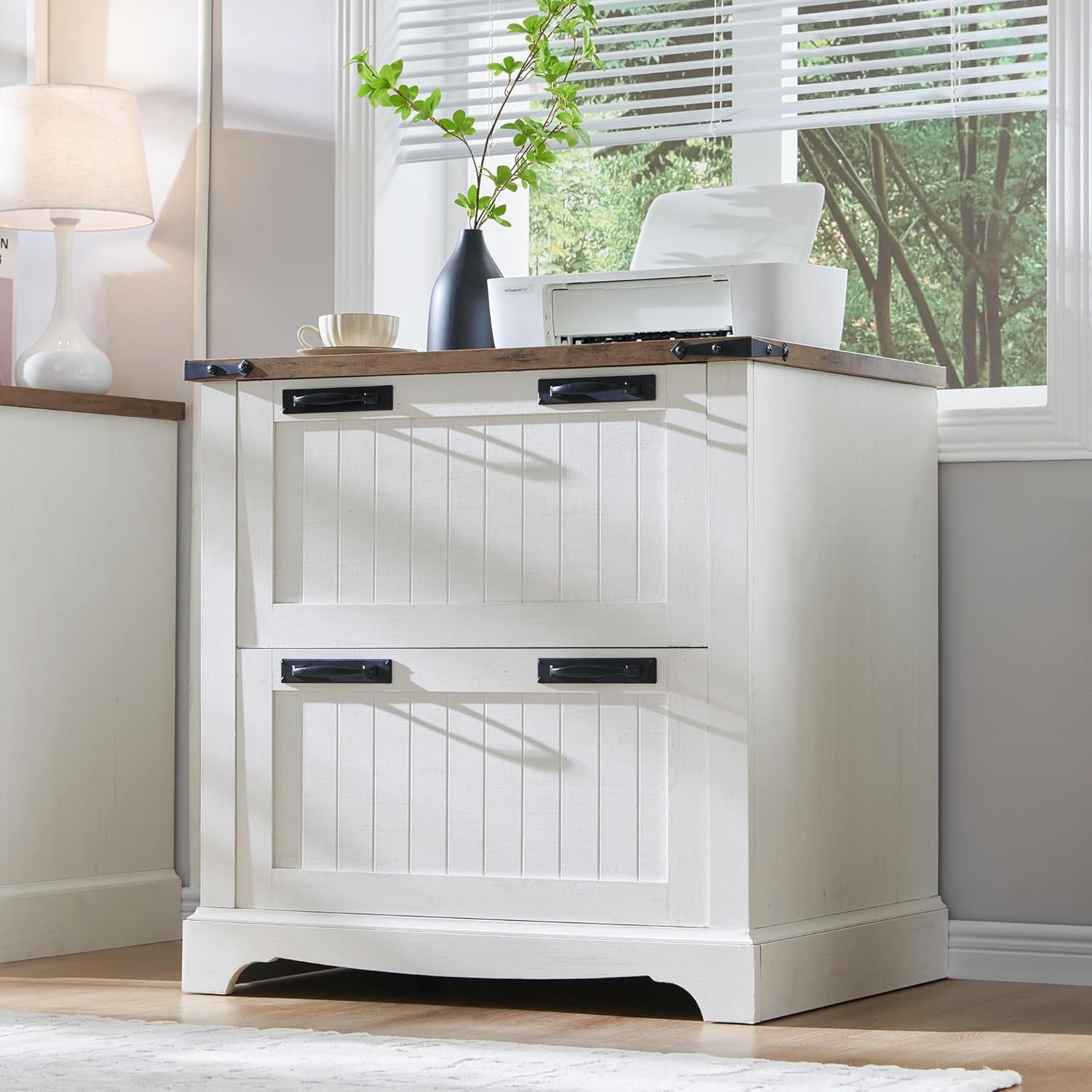 File Cabinet with 2 Drawers Farmhouse 30" Filing Cabinets with Hanging ...