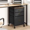 Coliware File Cabinet, Modern Wood Filing Organizer Table with Fabric ...