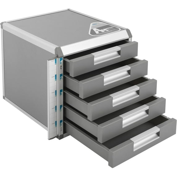 File Cabinet, Desk Organizer with 7 Drawers Metal Desktop Storage ...