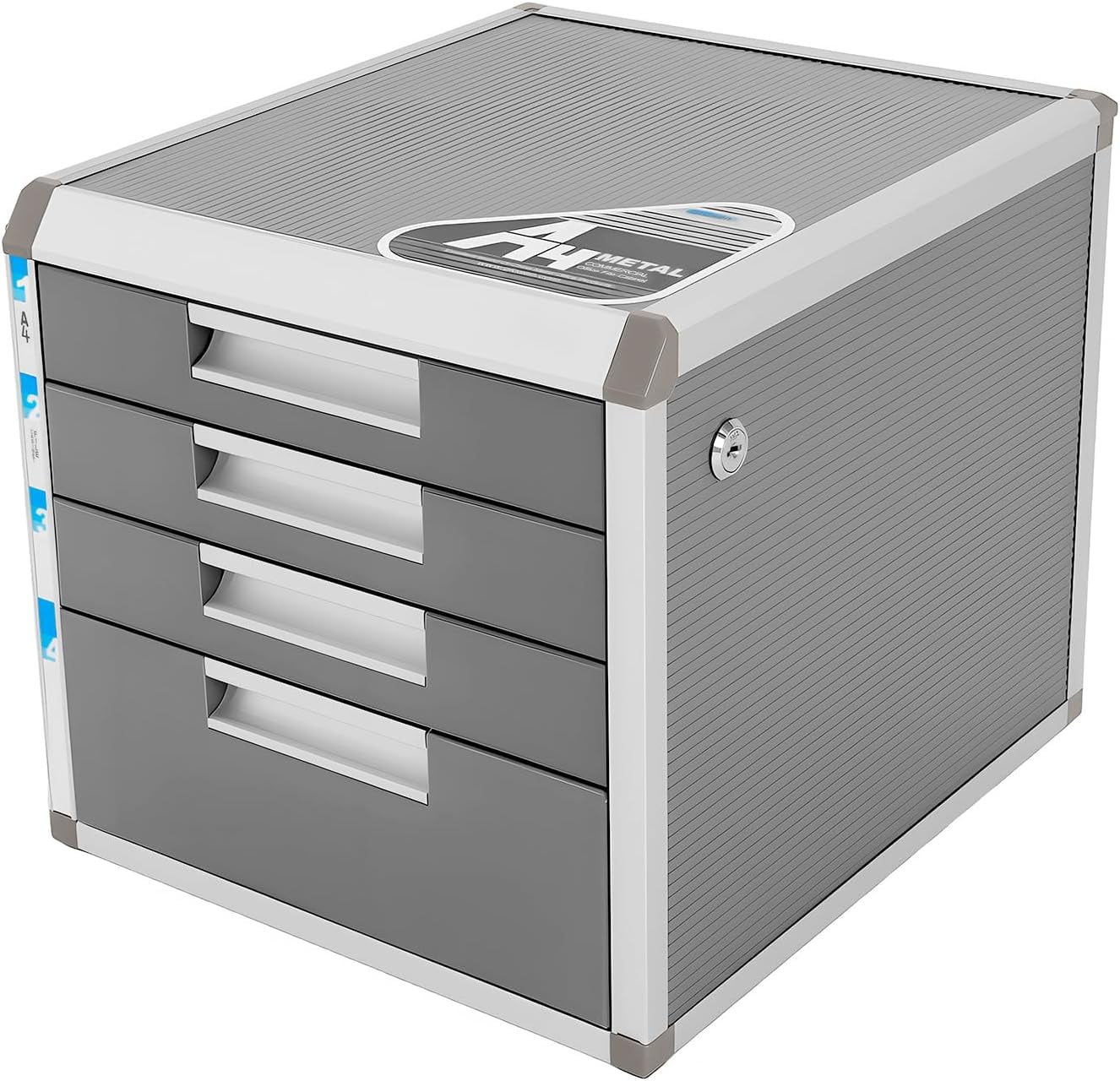File Cabinet, Desk Organizer with 7 Drawers Metal Desktop Storage ...