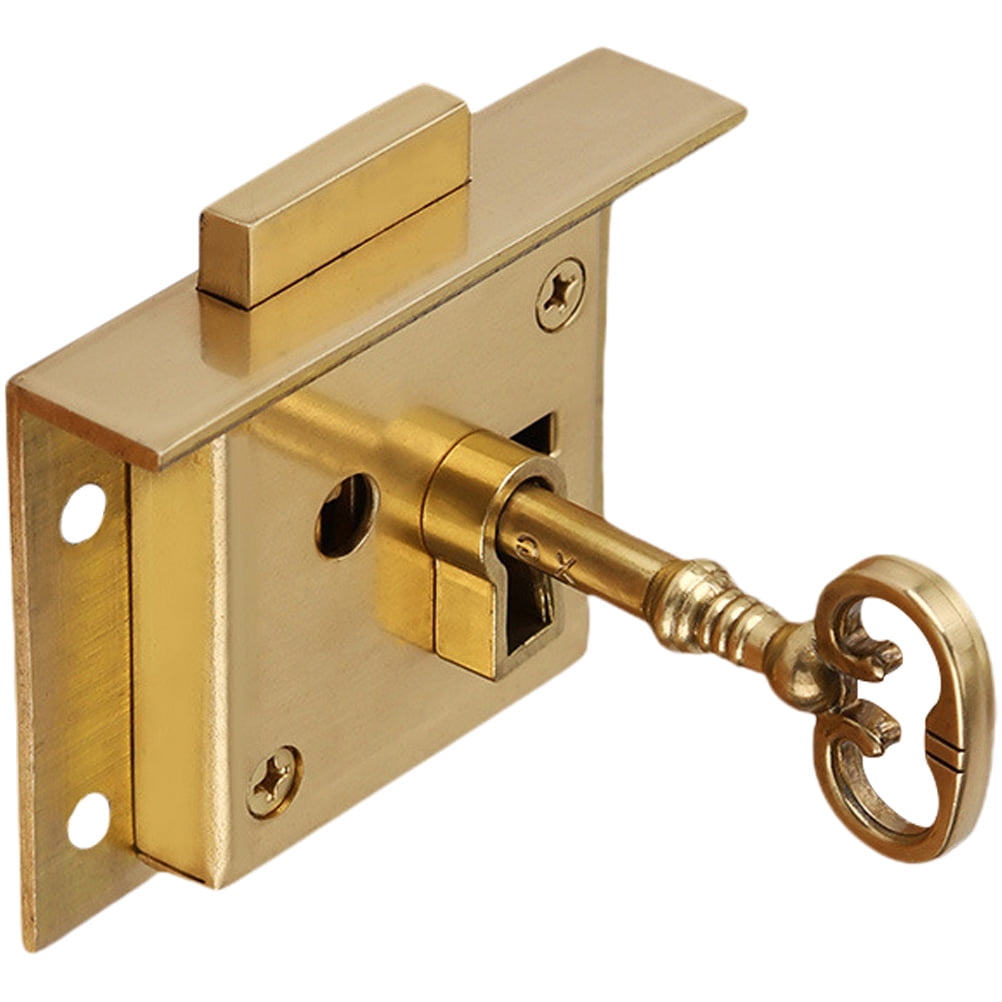 Brass File Cabinet Lock Secure Drawer Safety Lock Replacement - Walmart.com