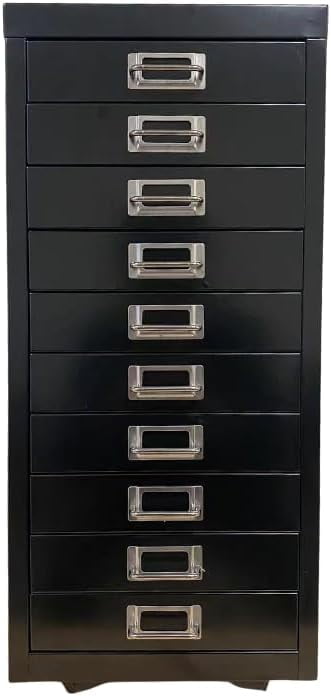 File Cabinet Mini 10 Tier Metal File Organizer Document Organizer with ...