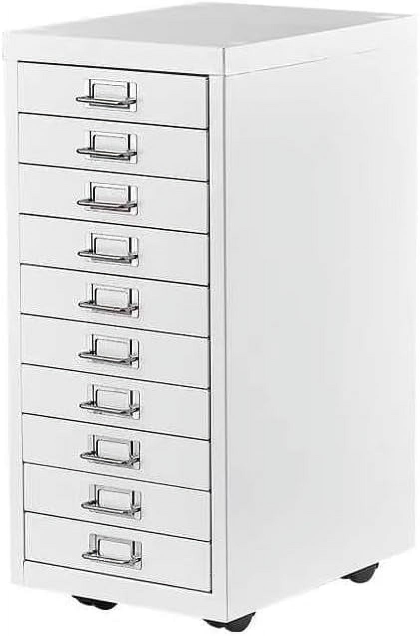 File Cabinet Mini 10 Tier Metal File Organizer Document Organizer with ...