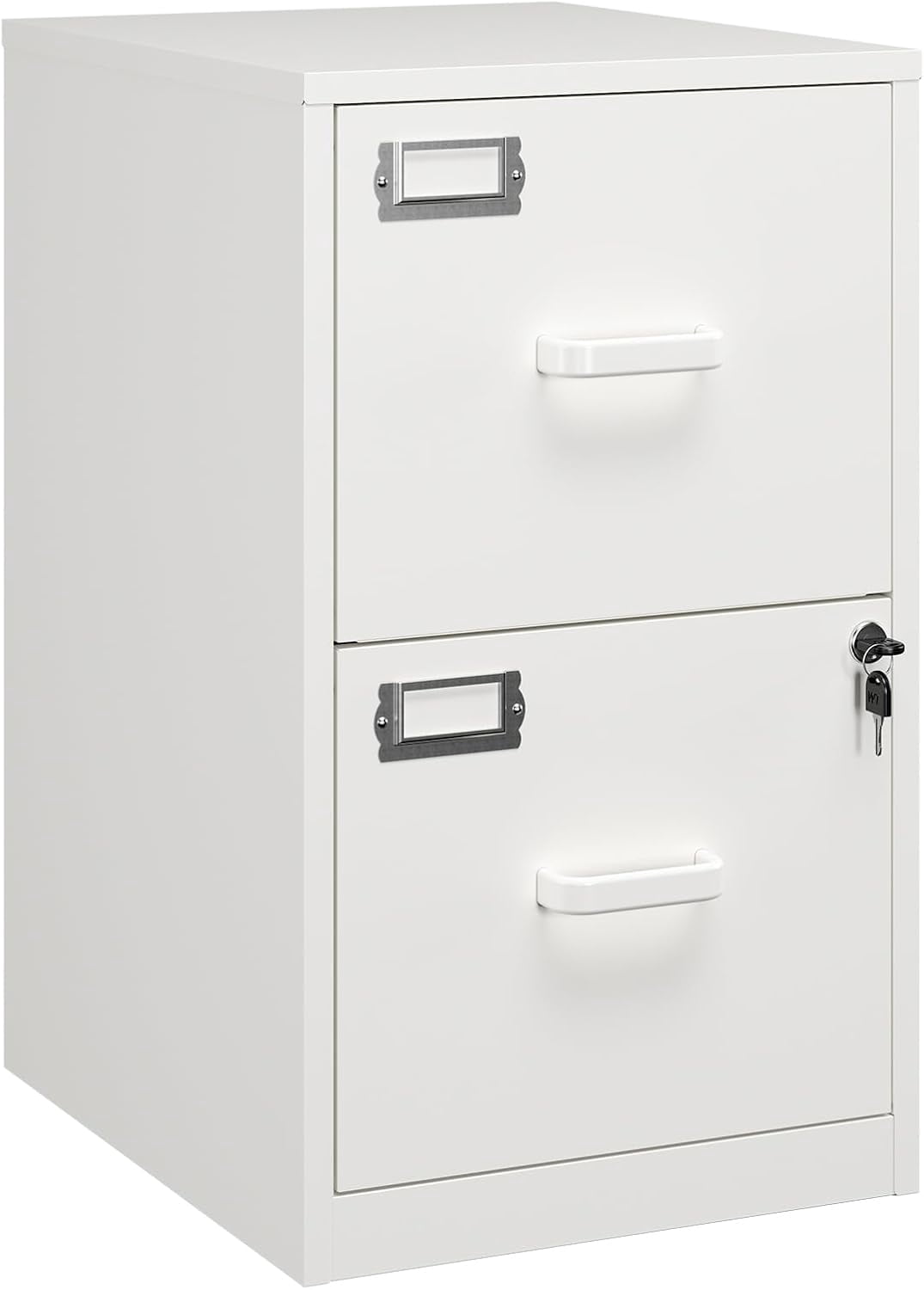 File Cabinet，Mobile Filing Cabinet with Lock and Wheels，Fully Assembled ...