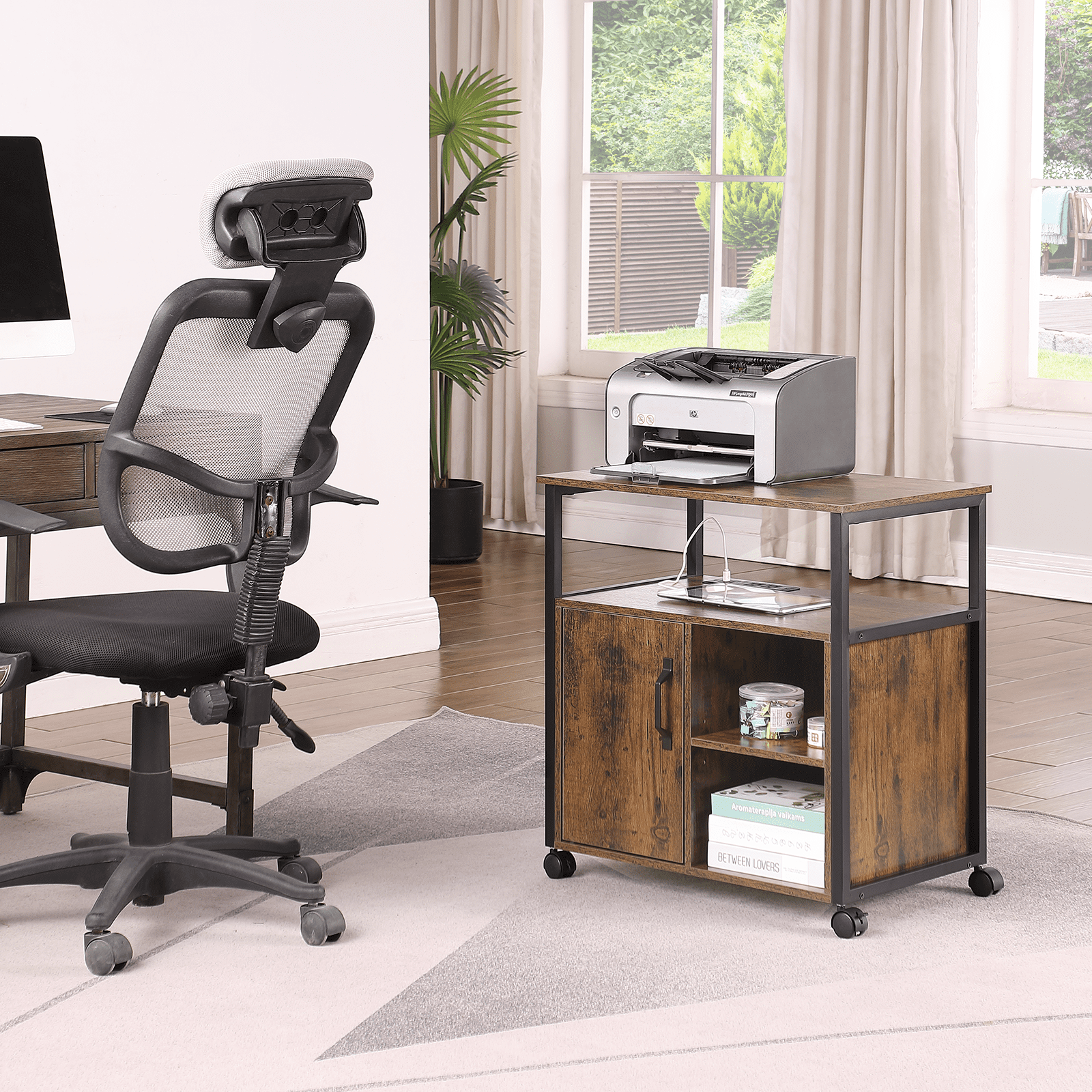 File Cabinet,Office Filing Cabinets with Socket and USB Charging Port ...