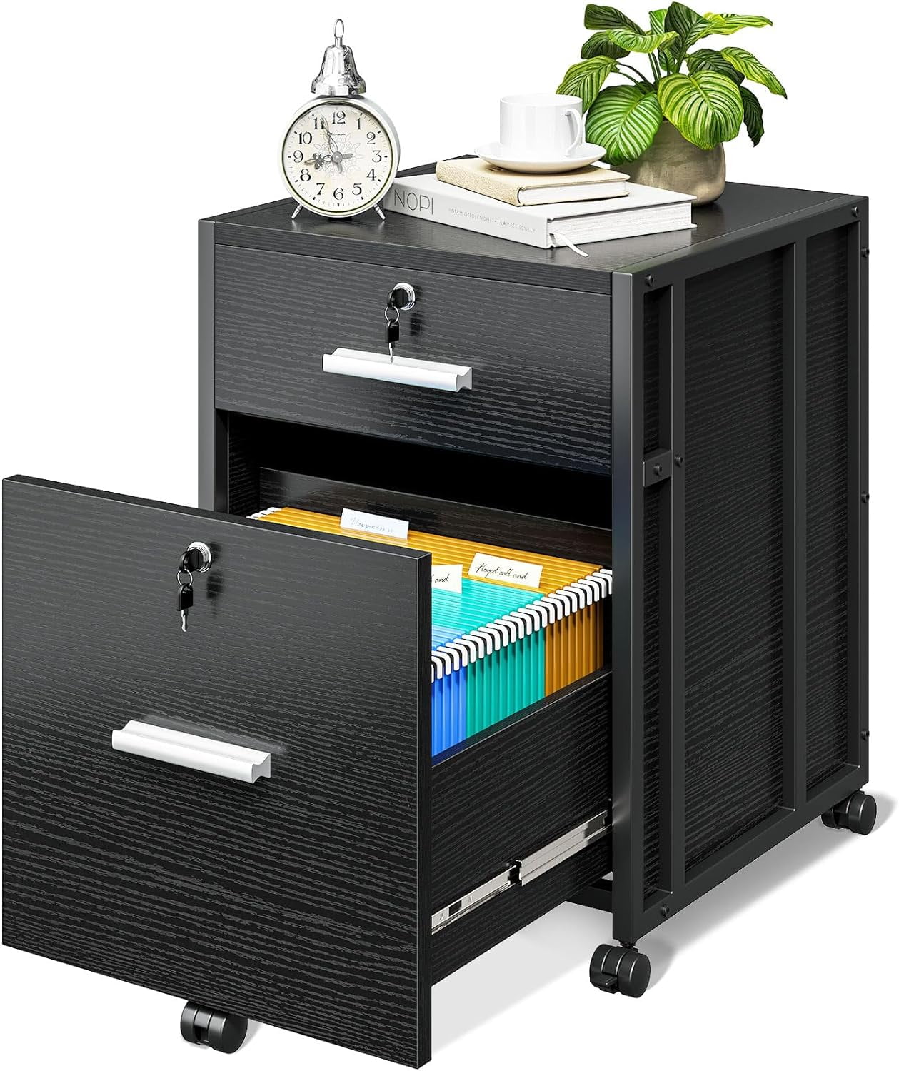 File Cabinet for Office Fully Assembled Filing Cabinet with Lock 2 ...