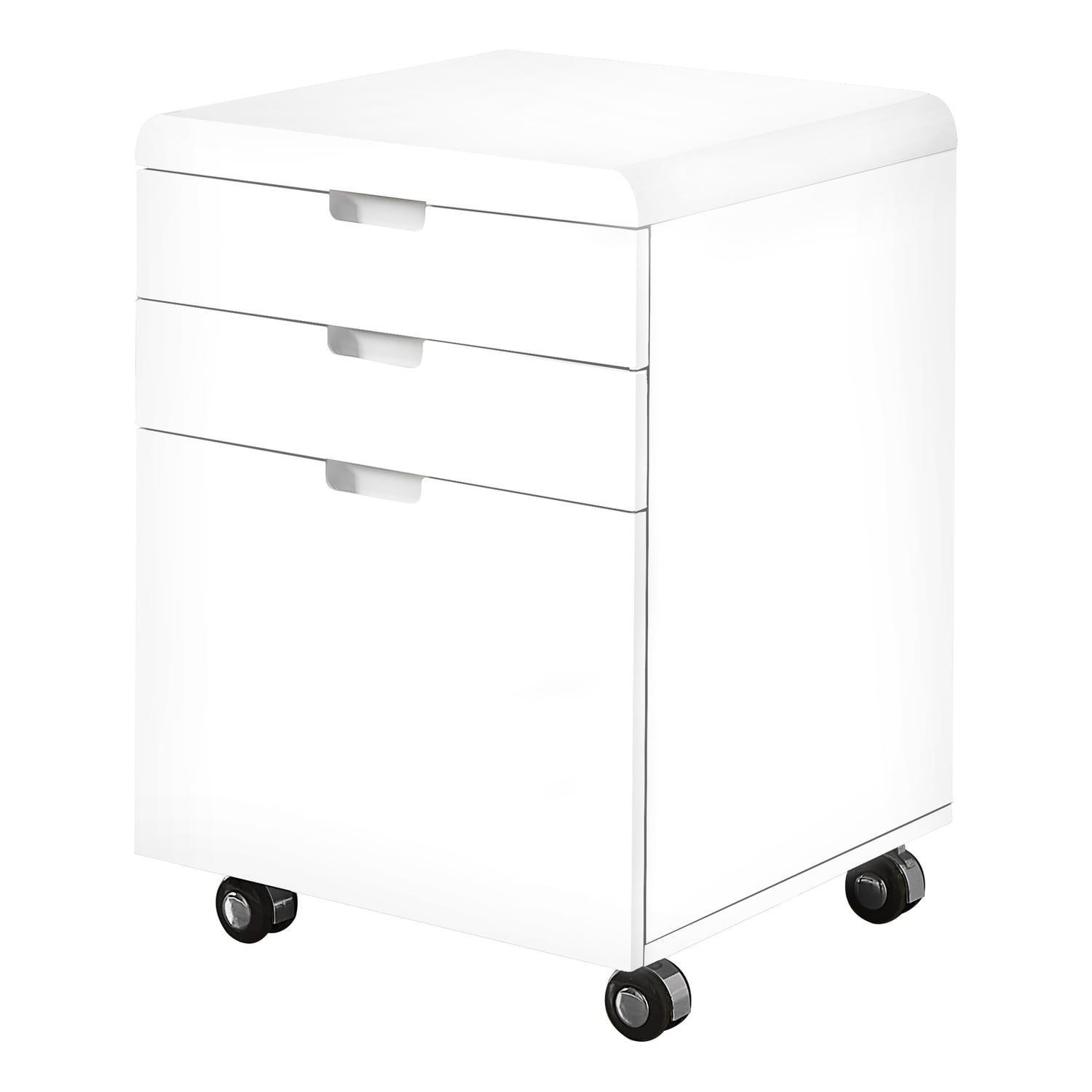 File Cabinet Printer Stand Office Work Laminate Glossy White - Walmart.com