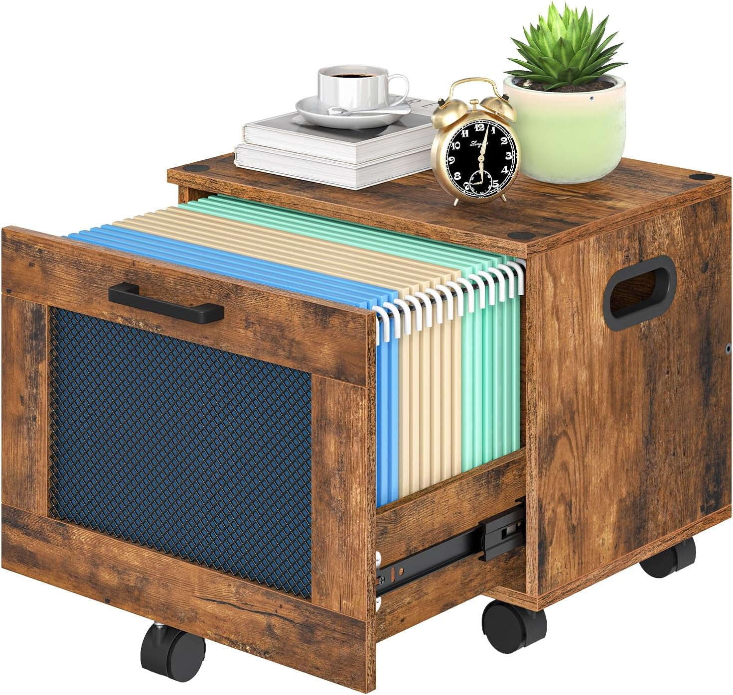 File Cabinet, Rolling File Cart, Under Desk Small Filing Cabinet, File ...
