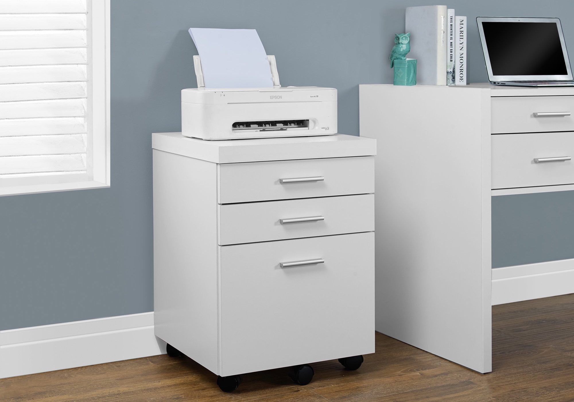 File Cabinet, Rolling Mobile, Storage Drawers, Printer Stand, Office ...