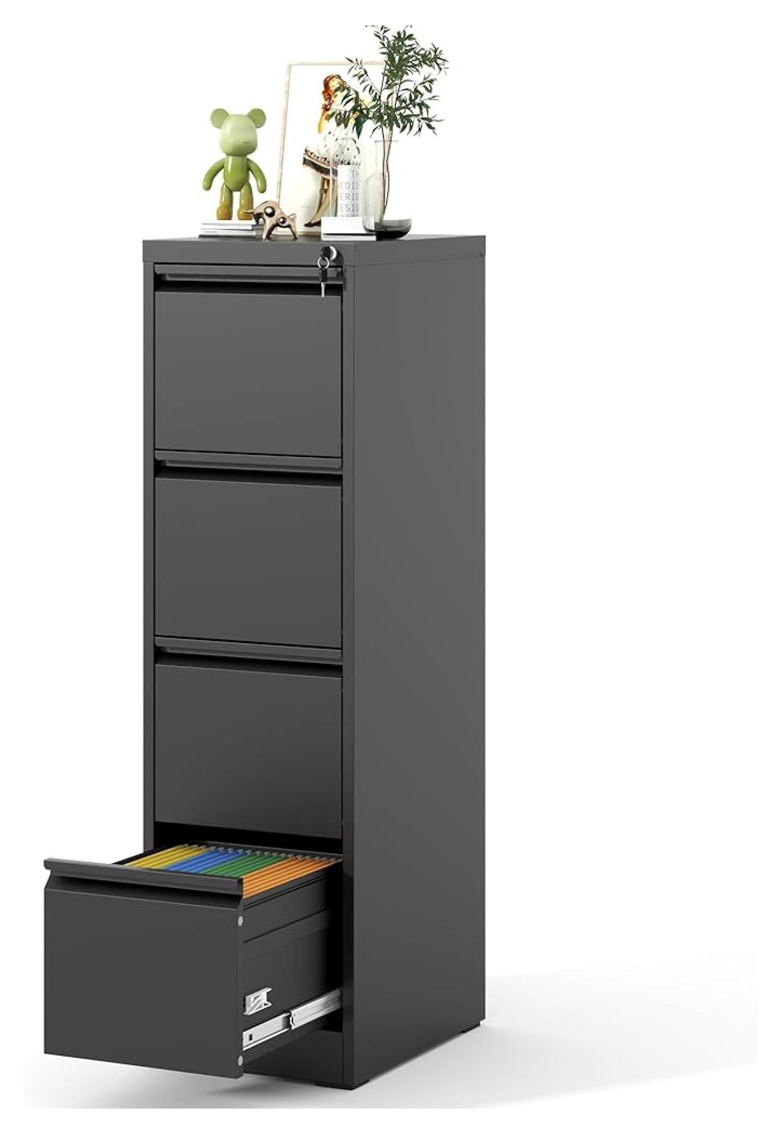 File Cabinet, Vertical File Cabinets with Lock for Home Office,Heavy ...