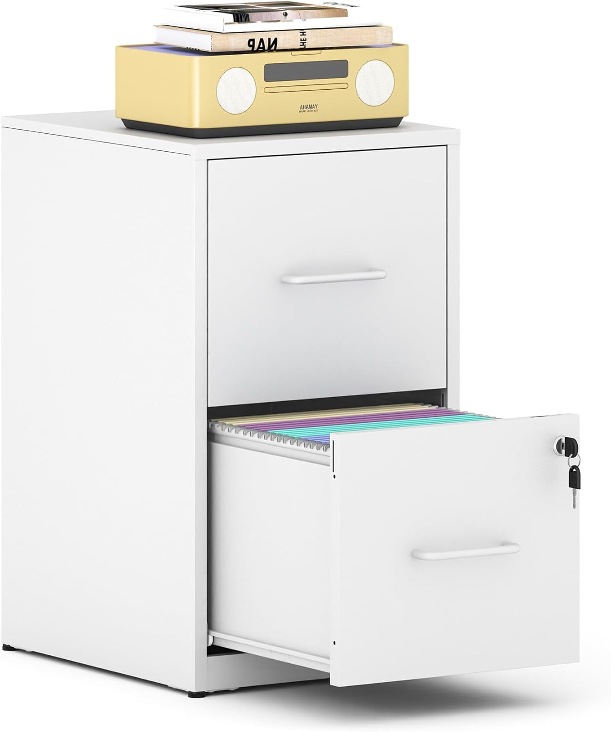 File Cabinet, Vertical File Cabinets with Lock for Home Office,Heavy ...