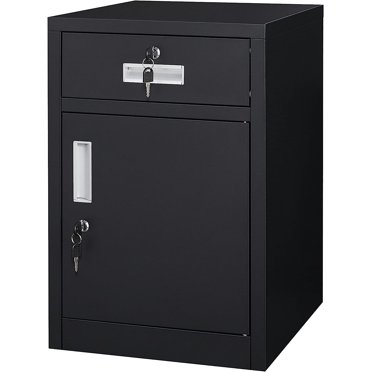 Storex Single-Drawer Mini File Cabinet with Lock, Legal/Letter ...