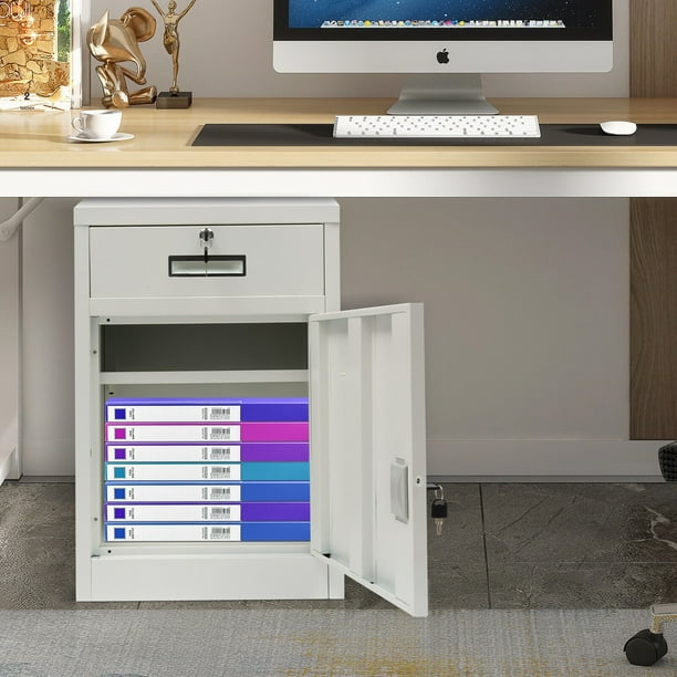 File Cabinet with Lock 2-Drawer Under Desk Locking Cabinet Filing ...