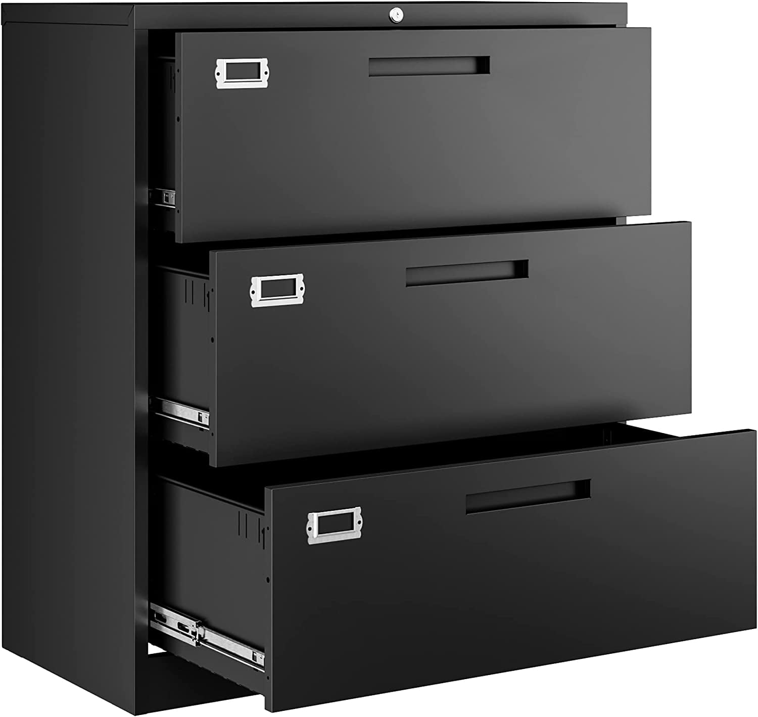 File Cabinets 4 Drawer Metal Lateral Filing Organization Storage ...