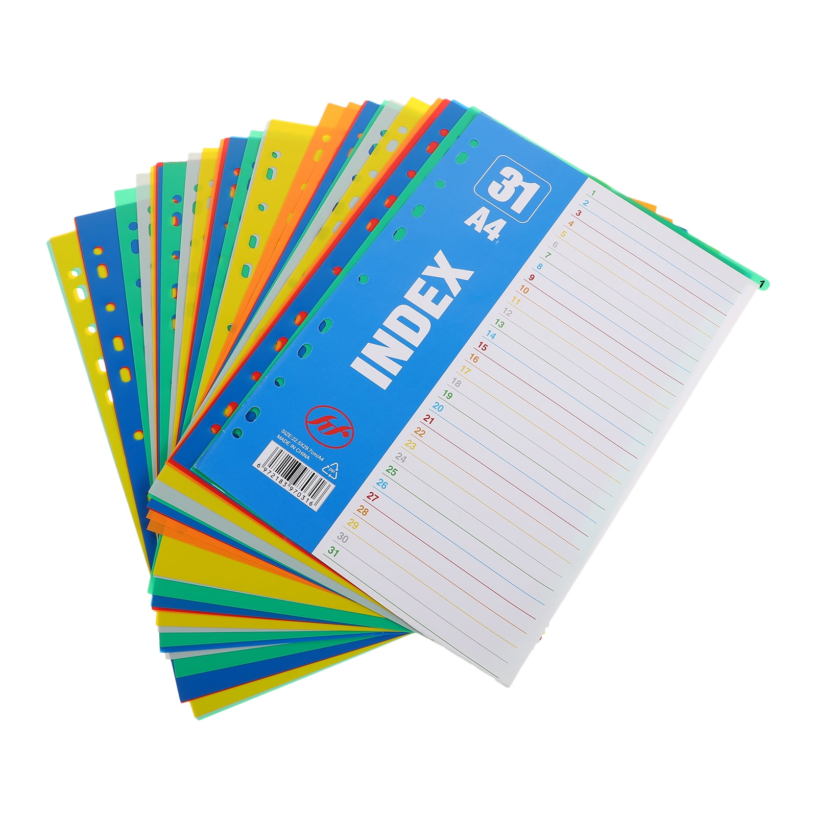 File Dividers with Tabs Office Essentials White Measuring Ruler ...