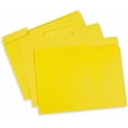 File Folder, 1/3 Cut Tab, Letter Size, Yellow, Great for Organizing and ...