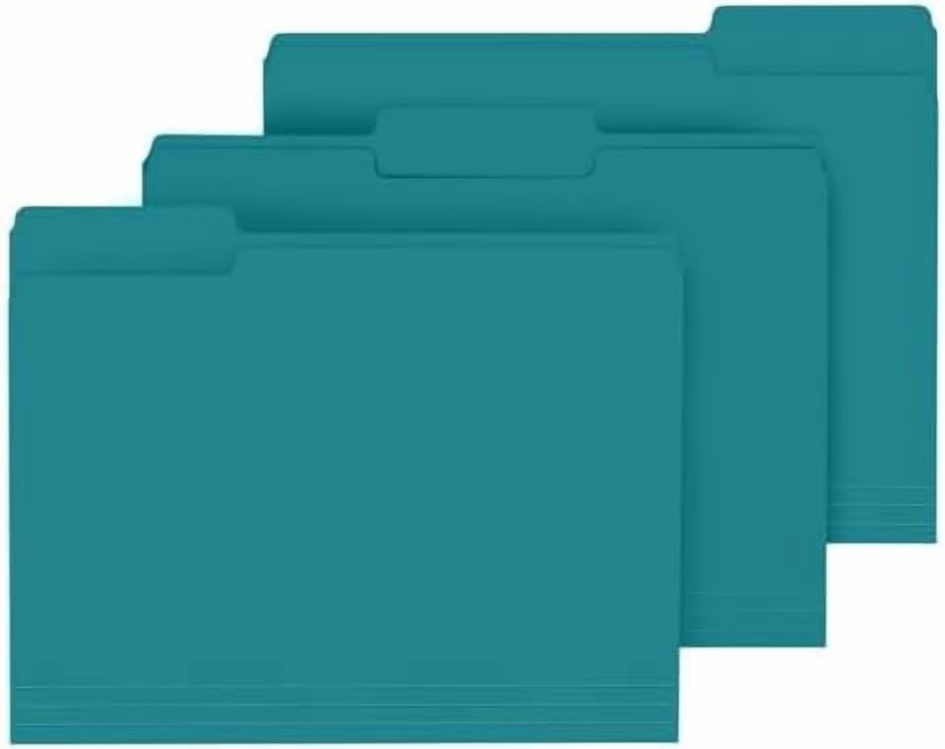 File Folder, 120 Pack File Folder, 1/3 Cut Tab, Letter Size, Filing ...