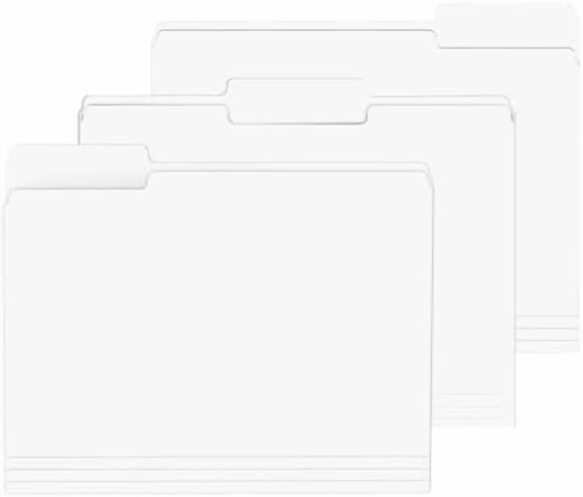 File Folder, 120 Pack File Folder, 1/3 Cut Tab, Letter Size, Filing ...