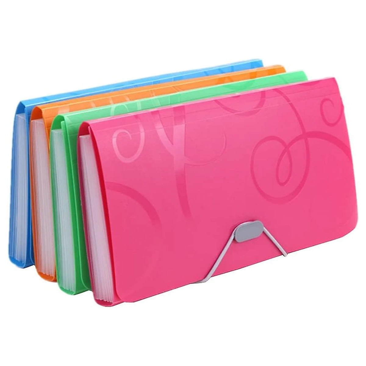 File Folder, 13 Pockets, A6 Documents With Tabs And Bungee Closure Ring ...
