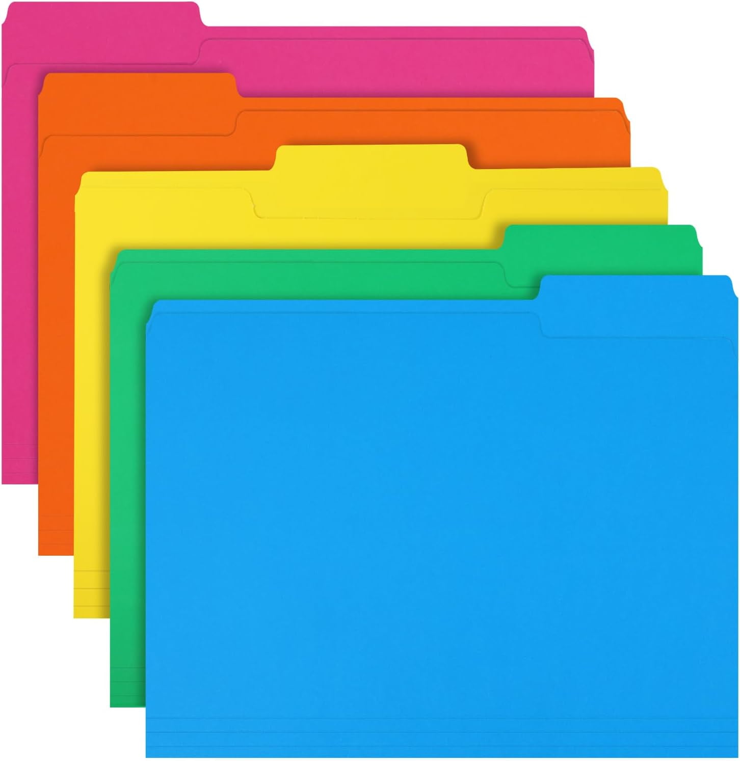 File Folder, 150 Pack 1/3 Cut Tab Colored File Folders, File Folder ...