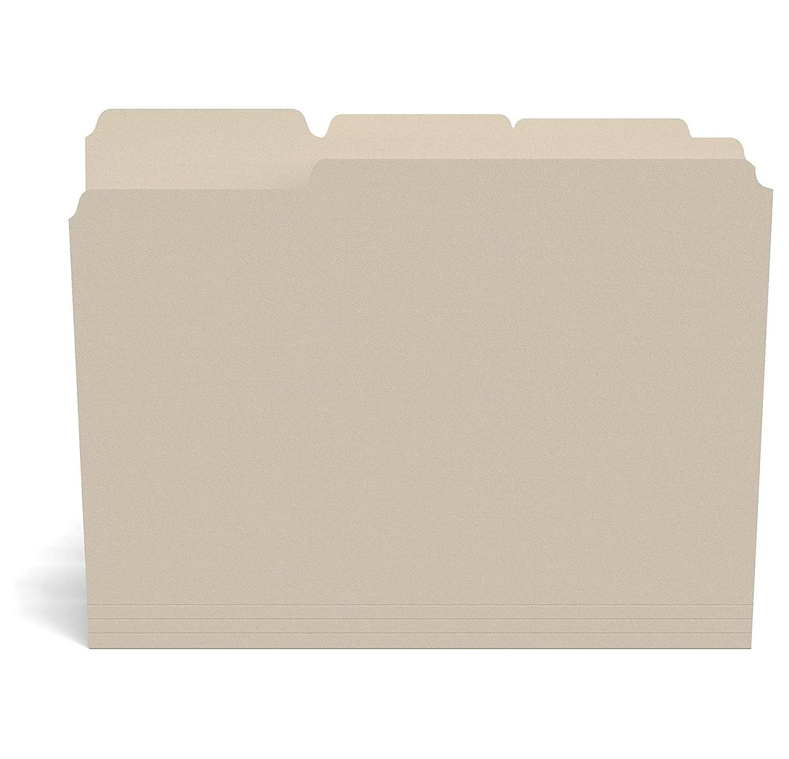 File Folder, 3-Tab, Letter Size, Manila, 1000/Carton (ST56675CTVS ...