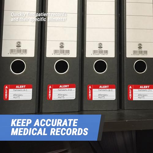 File Folder Chart Labels (3.25 x 1.75 inch, Red - 300 Labels) MAP3310 ...