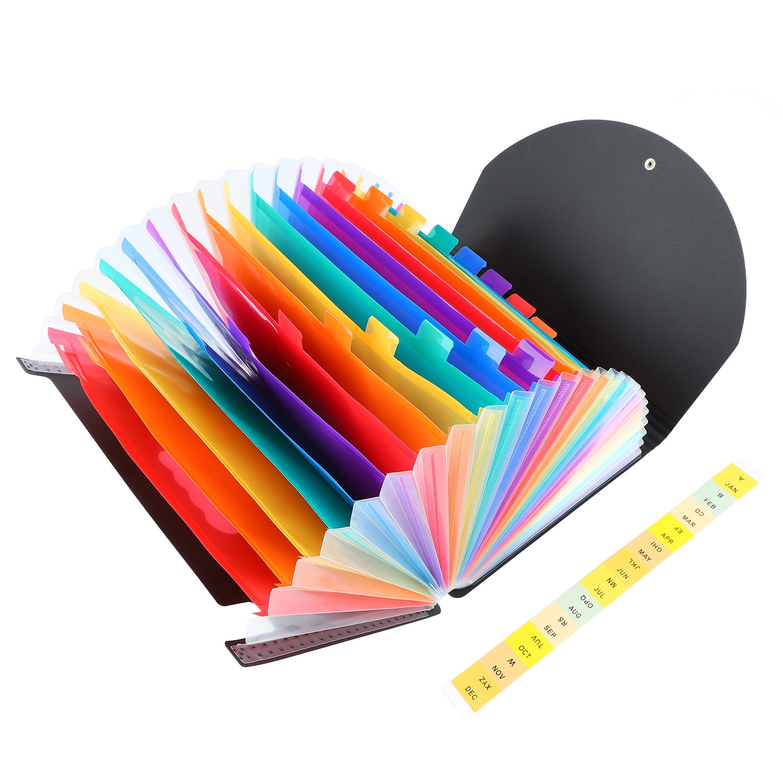 File Folder, Expandable File Pocket, 24 Compartments A4 Size, Colourful ...